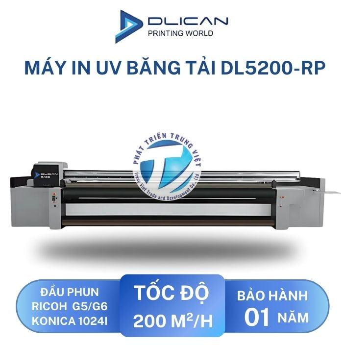 Máy in UV băng tải DL5200-RP