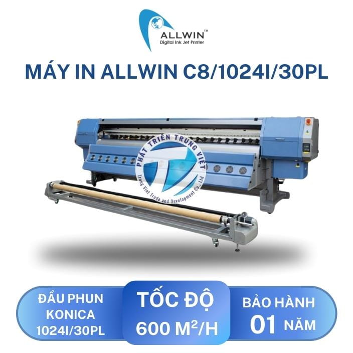 Máy In Bạt Hiflex Allwin C8/1024i/30PL