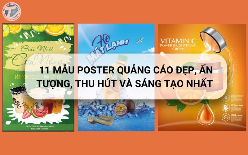 11 Mẫu poster quảng cáo đẹp, ấn tượng, thu hút và sáng tạo nhất